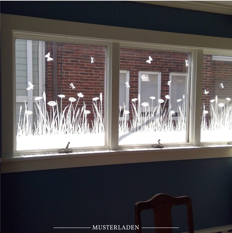 Dekorative Folien für Fenster - Beispiele - Musterladen