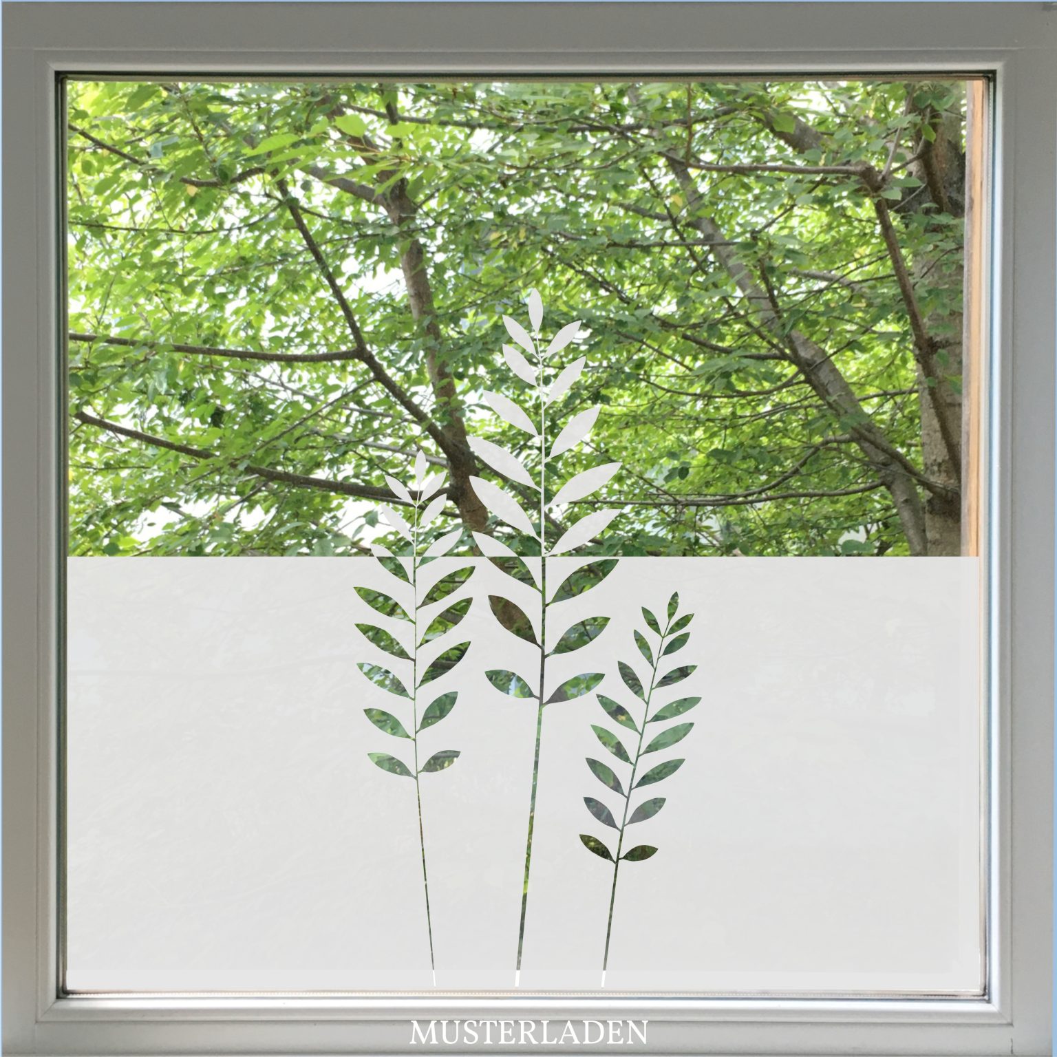 Dekorative Folien für Fenster - Beispiele - Musterladen